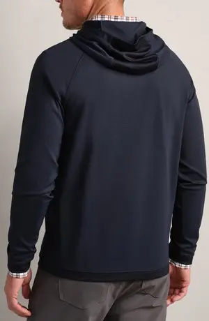 RHONE Waffle Tech Performance Hoodie - True Navy