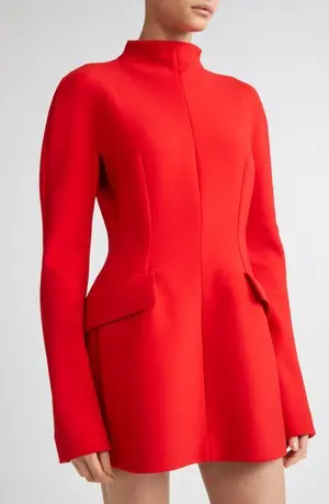 Sportmax Tefrite Long Sleeve Jersey Minidress