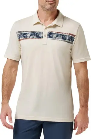 Travis Mathew Postcard Market Stripe Polo
