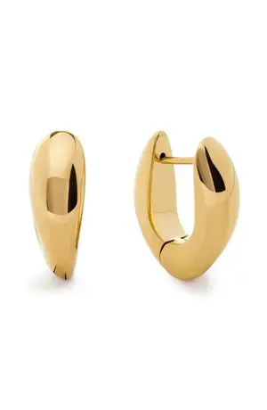 Monica Vinader Nura Reef Medium Hoop - 18ct Gold Vermeil