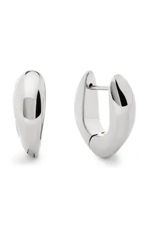 Monica Vinader Nura Reef Medium Hoop - Sterling Silver