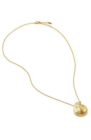 MISSOMA Large Spiral Pendant Necklace - Gold