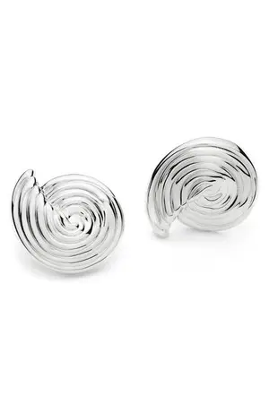 MISSOMA Small Spiral Stud Earrings - Silver