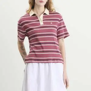4TH & RECKLESS Ralph Striped Polo Top