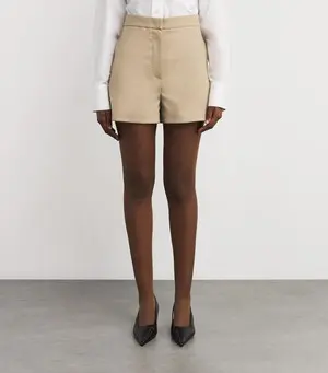 Max Mara High-waist Stretch-cotton Shorts