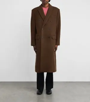 LE17SEPTEMBRE Wool-cashmere Blend Double-breasted Overcoat