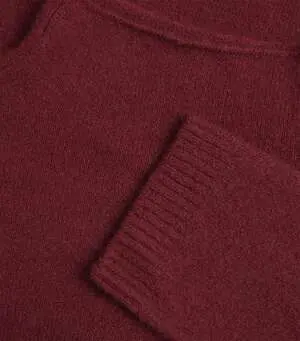 Max Mara Cashmere-blend High-neck Sweater - Red