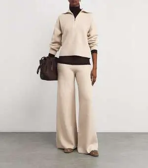 Max Mara Wool-cashmere Half-zip Sweater