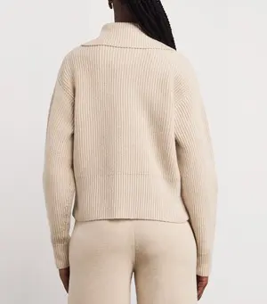 Max Mara Wool-cashmere Half-zip Sweater