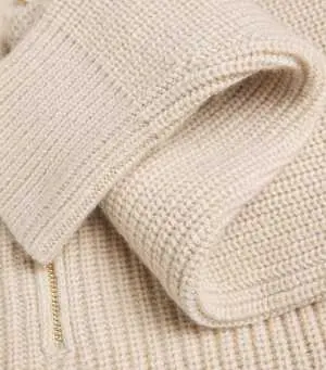 Max Mara Wool-cashmere Half-zip Sweater