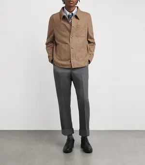 Thom Browne Wool Snap Utility Jacket