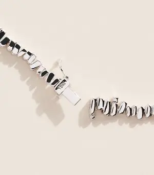 SUZANNE KALAN Gold And Sapphire Tennis Necklace