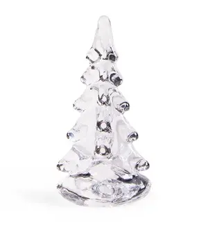 SIMON PEARCE Glass Vermont Evergreen Christmas Tree Ornament - Clear
