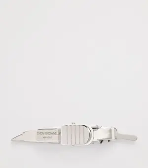 Thom Browne Sterling Feather Tie Bar