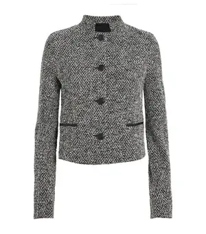 Women's Black Tweed Jackets