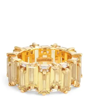SUZANNE KALAN Yellow Sapphire And Diamond 18k Ring - Gold