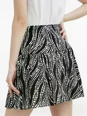 The Kooples Wave-print Tiered Mini Skirt