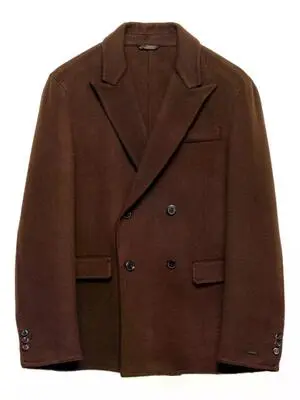 Prada Peaked-lapels Double-breasted Cashmere Blazer