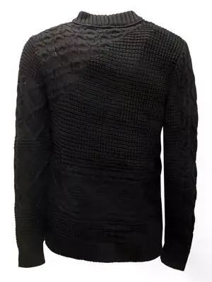 PAOLO PECORA Cable-knit Round-neck Sweater