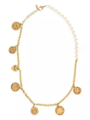 Moschino Coin-charm Chain Necklace