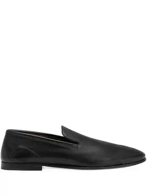 Dolce & Gabbana Leather Slip-on Loafers - Black