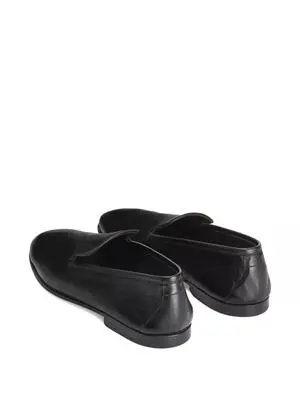 Dolce & Gabbana Leather Slip-on Loafers - Black