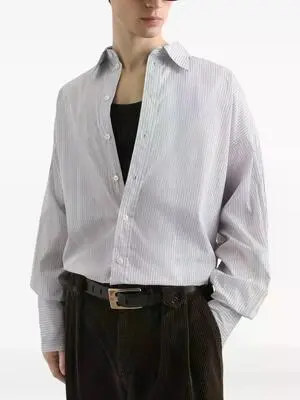 Dolce & Gabbana Striped Long-sleeve Shirt - White