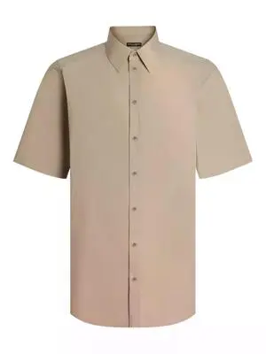 Dolce & Gabbana Button-up Short-sleeve Shirt - Neutrals