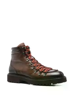 DOUCAL'S Lace-up Leather Boots - Brown