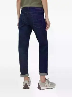 G-star Raw Logo-patch Rolled-cuffs Denim Jeans