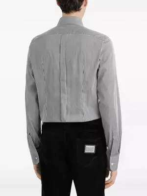 Dolce & Gabbana Striped Long-sleeve Shirt - White