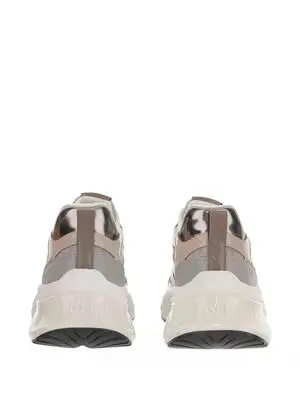 Pinko Metallic-panel Lace-up Sneakers