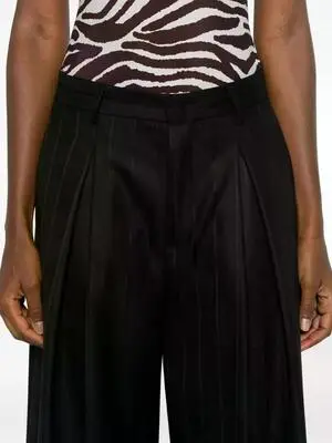 Andamane Pinstripe Pleated Trousers