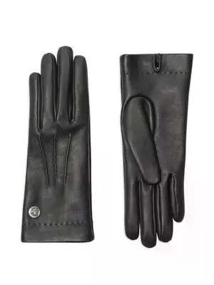Burberry Equestrian Knight Stud Gloves - Black