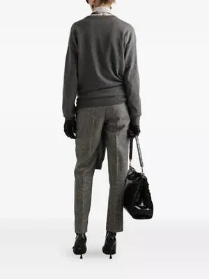 Dolce & Gabbana Tie-detail V-neck Sweater