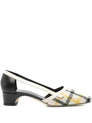 Manolo Blahnik Block Heel Pumps