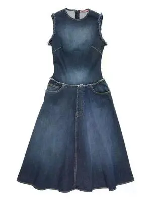 Acne Studios Frayed Denim Dress