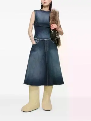 Acne Studios Frayed Denim Dress