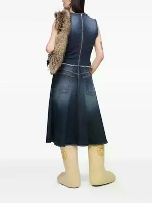 Acne Studios Frayed Denim Dress