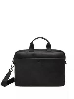 JOOP! Textured Leather Briefcase - Black