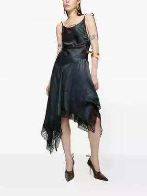 Acne Studios Lace-trim Asymmetric Dress