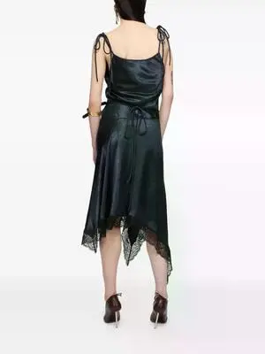 Acne Studios Lace-trim Asymmetric Dress