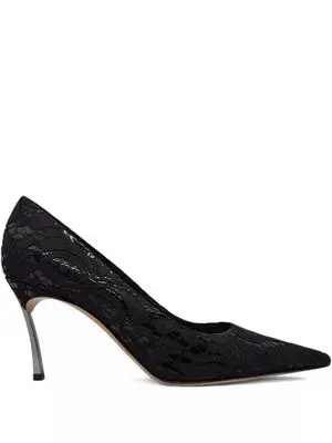 Casadei Lace Pointed-toe Pumps