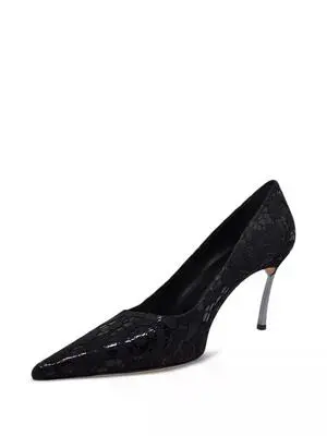 Casadei Lace Pointed-toe Pumps