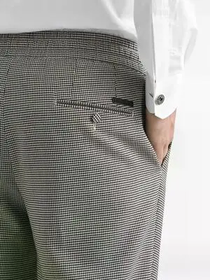 Dolce & Gabbana Houndstooth Pleat-detail Trousers - Grey