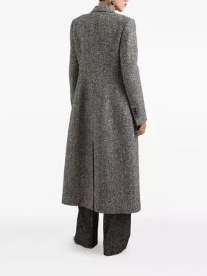 Dolce & Gabbana Herringbone Buttoned Coat