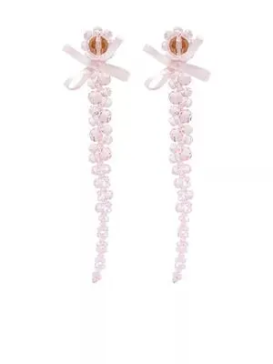 Simone Rocha Crystal-beaded Bow Earrings