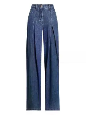 Dolce & Gabbana Inverted-pleat High-waist Jeans
