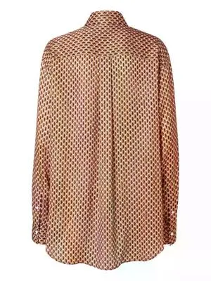 Fendi Dots-jacquard Silk Shirt