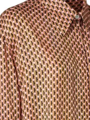 Fendi Dots-jacquard Silk Shirt